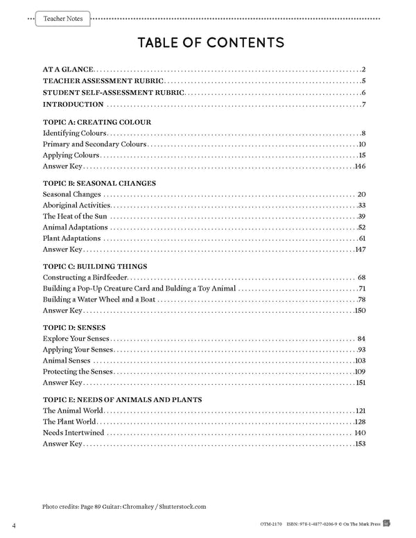 Alberta Grade 1 Science Curriculum - An Entire Year of Lessons!