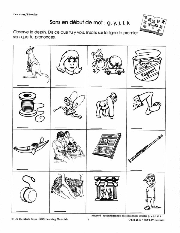 Les Sons/Phonics - A French and English Workbook 1e à 3e année