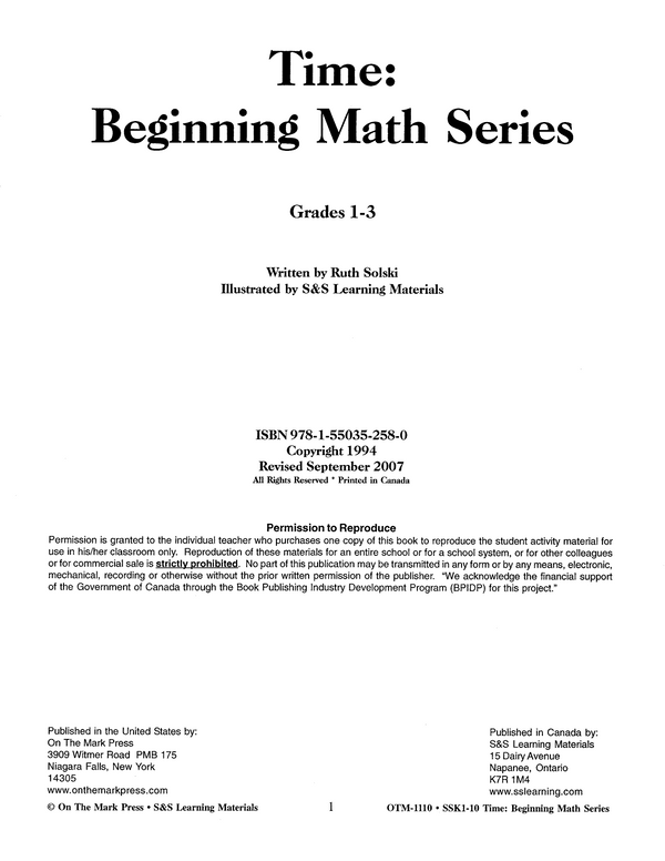 Time Activities with Real World Applications! Grades 1-3