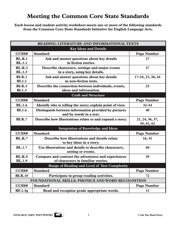 Media Literacy Grades K to 1 Aligned to Common Core - Understanding Me