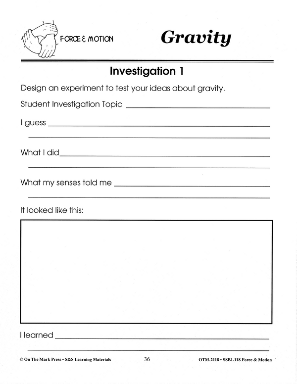 Gravity Experiments Grades 1-3