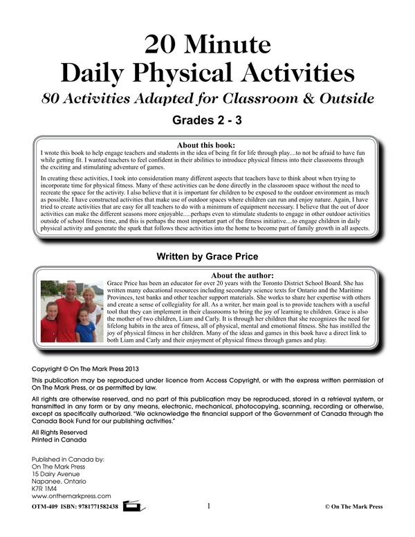 Daily Fitness Activities Grades 2-3
