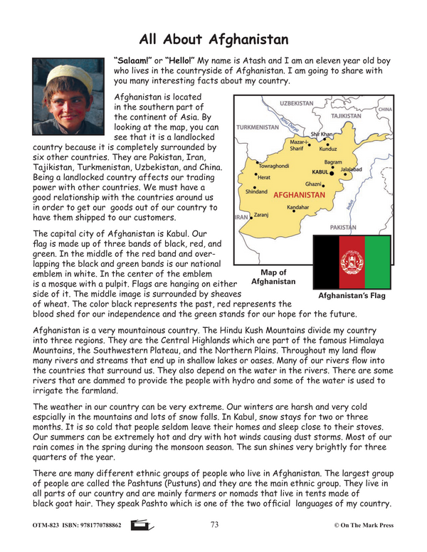 Families in Afghanistan Lesson Plan Grades 4-6