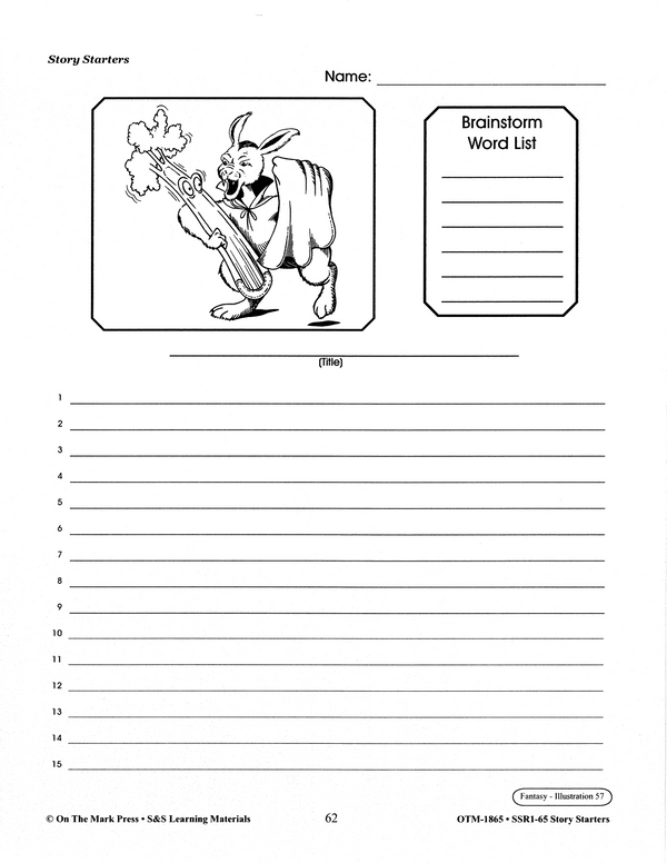 Fantasy Story Starters Grades 4-6