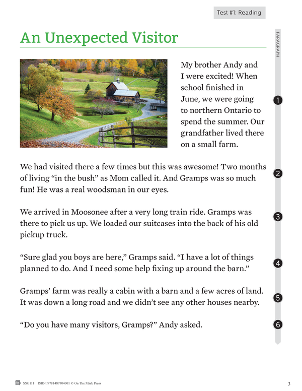 Ontario Grade 3 Language Test Prep Guide