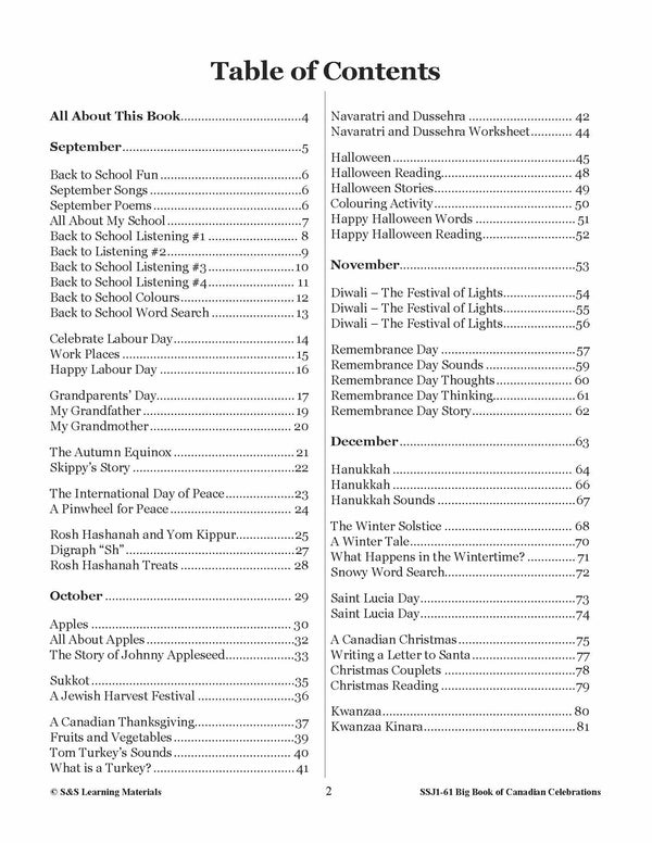 Big Book of Canadian Celebrations Grades 1-3