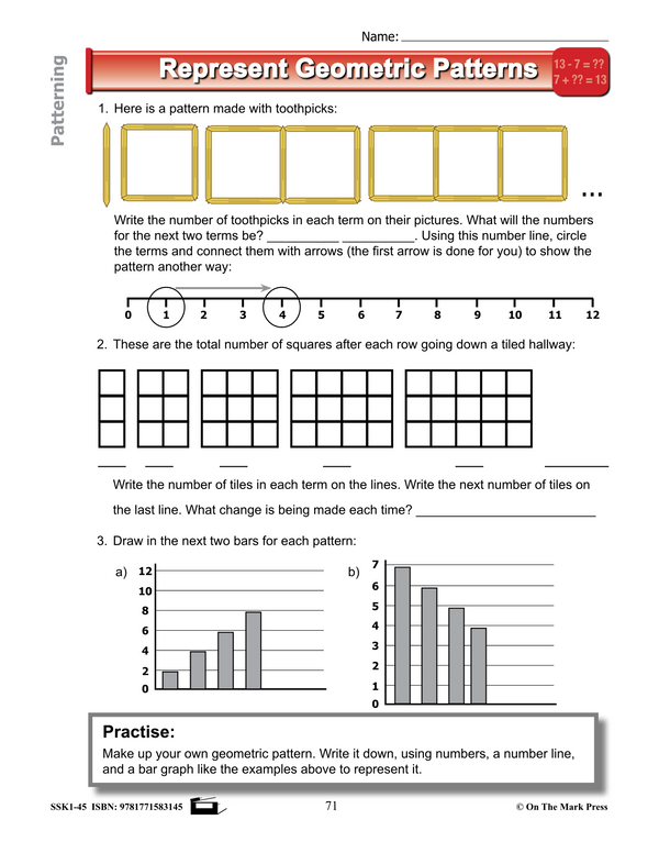 Canadian Patterning Lesson Plans & Activities Grade 3